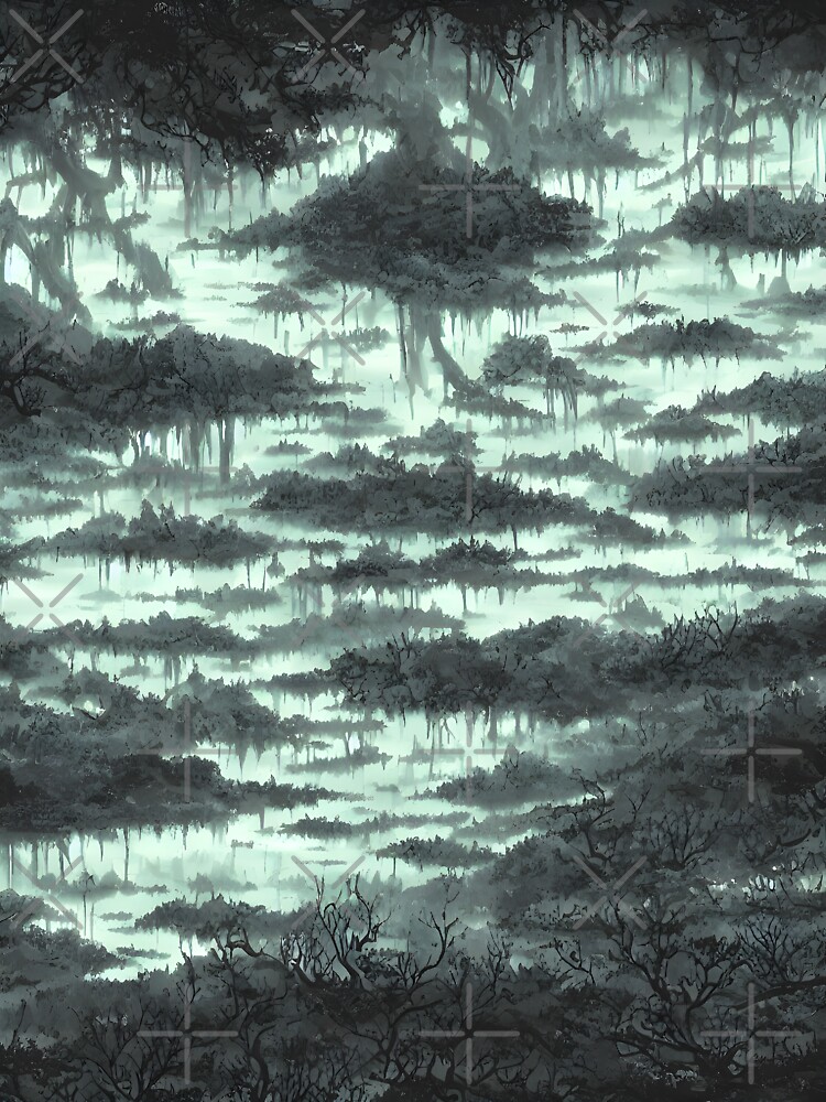 "Anime fantasy Swamp Aesthetic " Sticker for Sale by Art-of-AI | Redbubble
