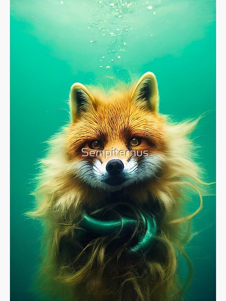 "The Liquid Fox" Poster for Sale by Sempiternus | Redbubble