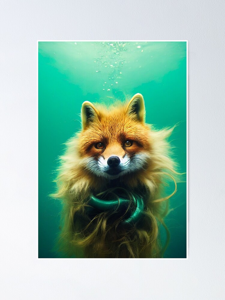 "The Liquid Fox" Poster for Sale by Sempiternus | Redbubble