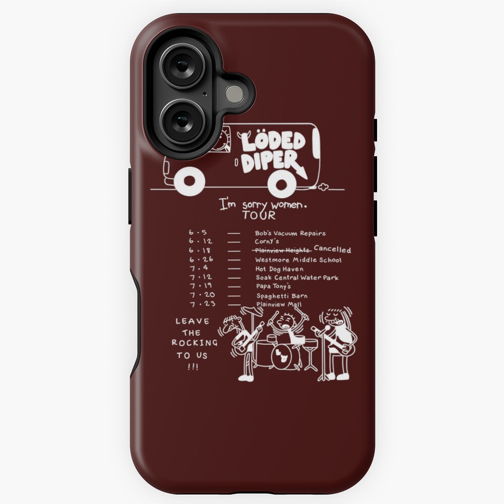 "loded diper tour (white) " Poster for Sale by HopeshopUK | Redbubble