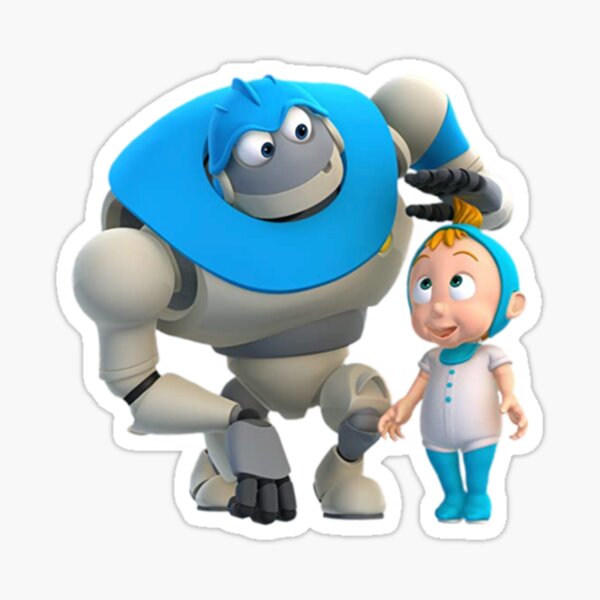 "Arpo the robot " Sticker for Sale by blackwarrior | Redbubble