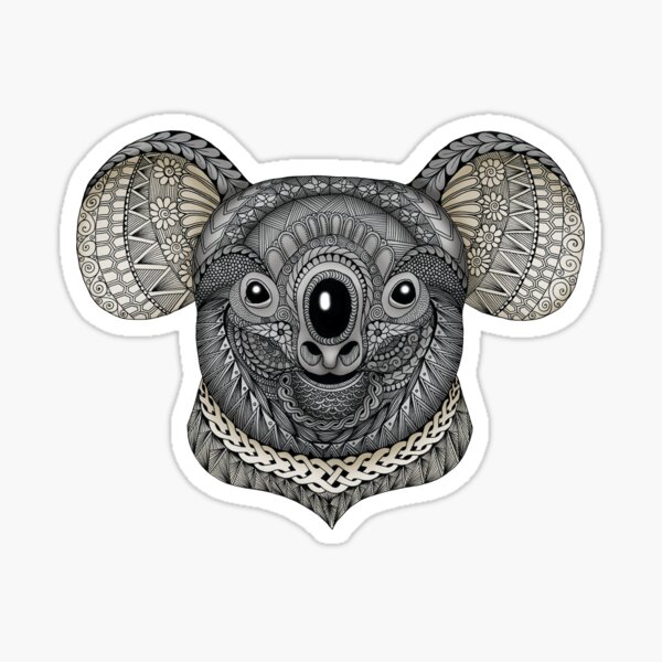 "Koala Face" Sticker by MagicMama | Redbubble