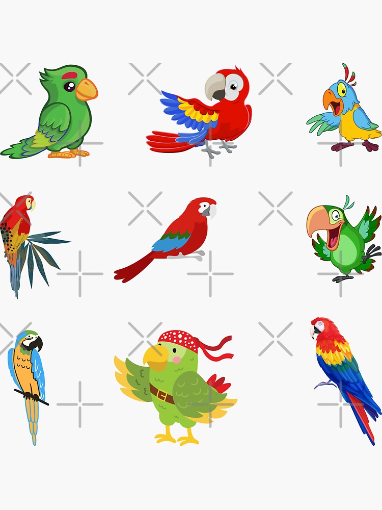"Stickers For Laptop Parrot Pack" Sticker for Sale by Infanto0583 ...