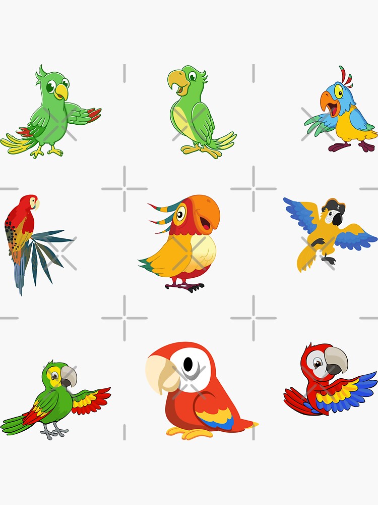 "Stickers For Laptop Parrot Pack" Sticker for Sale by Suraj0285 | Redbubble