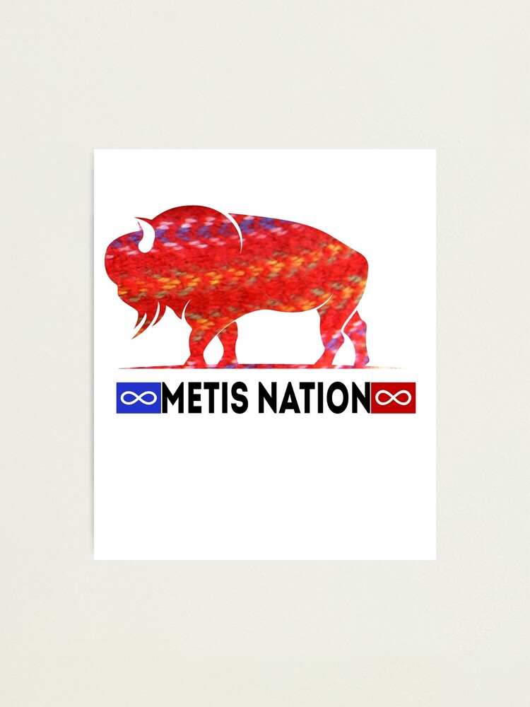 Lámina fotográfica «Nación Métis, Buffalo, Metis Sash, el mejor regalo ...