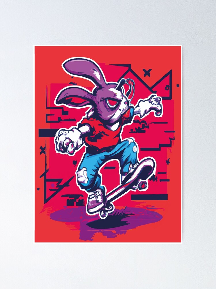 "Bunny On Point| Beast Bunny| Beast Rabbit" Poster for Sale by ...