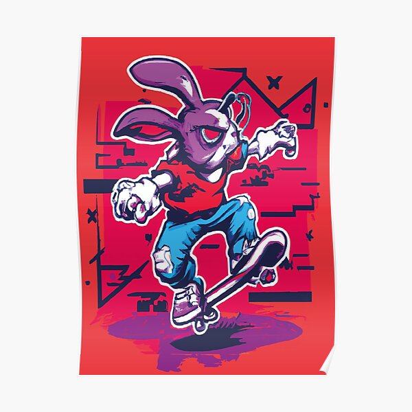 "Bunny On Point| Beast Bunny| Beast Rabbit" Poster for Sale by ...