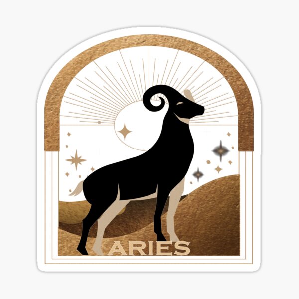 "Aries Zodiac Sign" Sticker for Sale by ARTDIGITALCUTE | Redbubble
