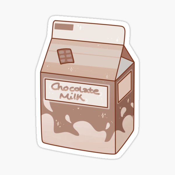 "Chocolate milk" Sticker for Sale by Asoduki | Redbubble