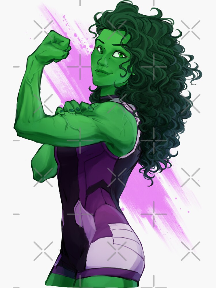 "She-Hulk" Sticker for Sale by BootsDotEXE | Redbubble