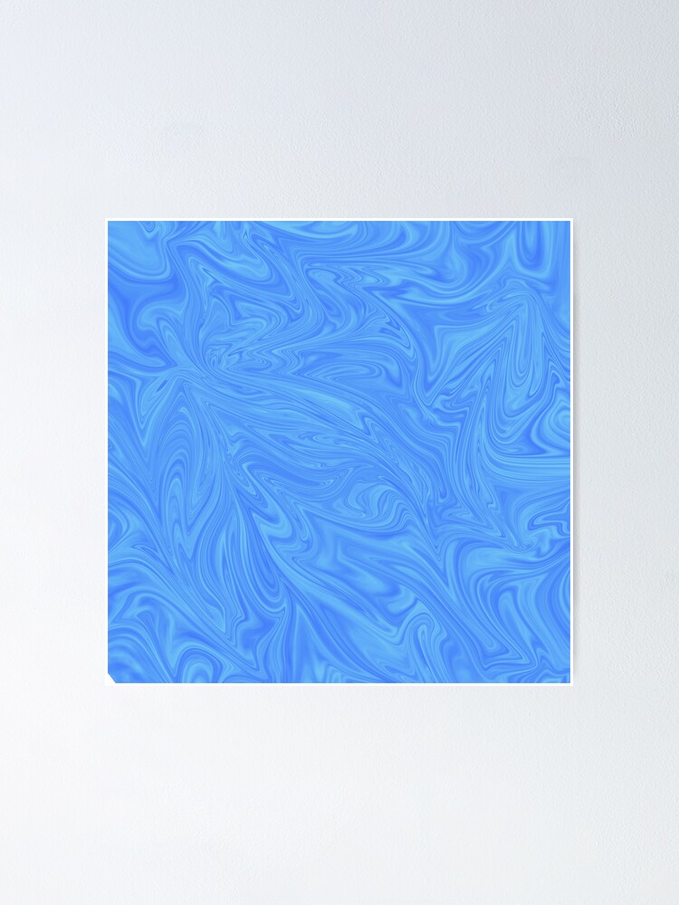 "Light Blue Fluid Abstract Art " Poster for Sale by IsaacDavin | Redbubble
