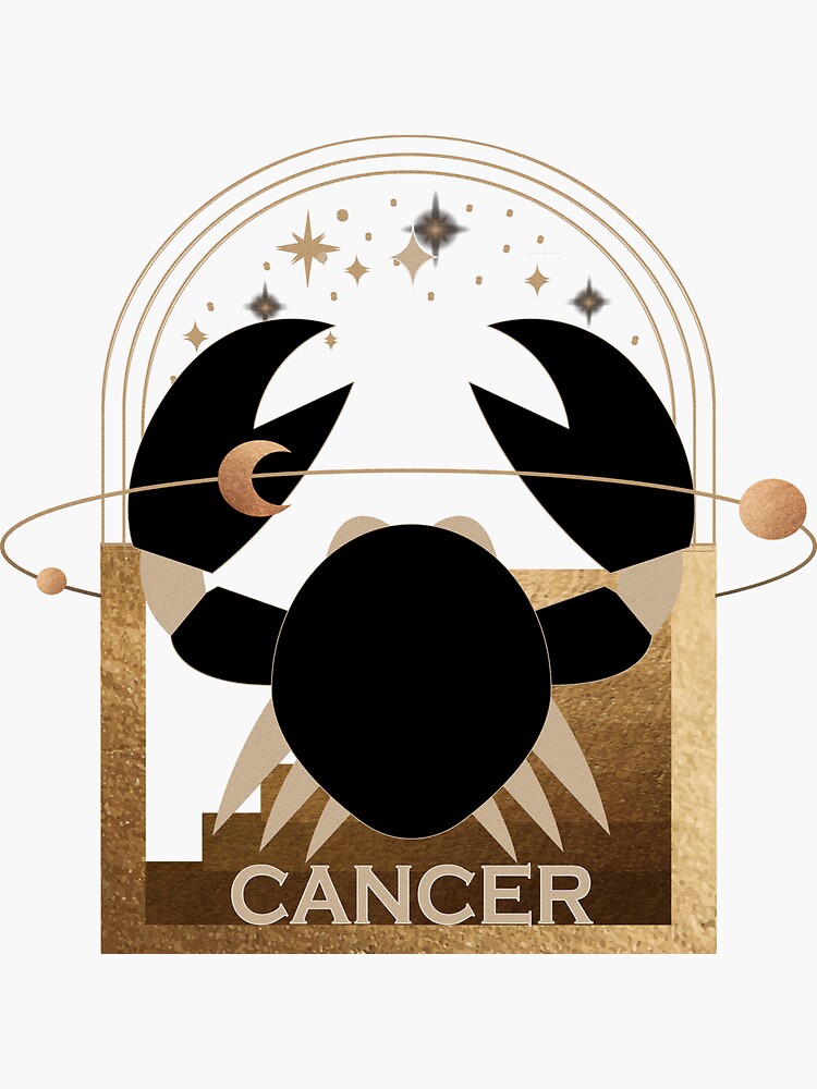 Cancer Zodiac Sign Sticker For Sale By Artdigitalcute Redbubble