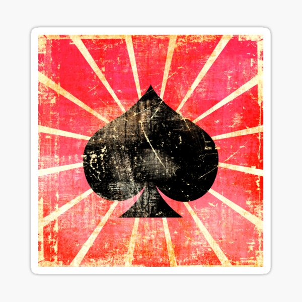 "Grunge background, playing card" Sticker for Sale by Pabrionacchi ...