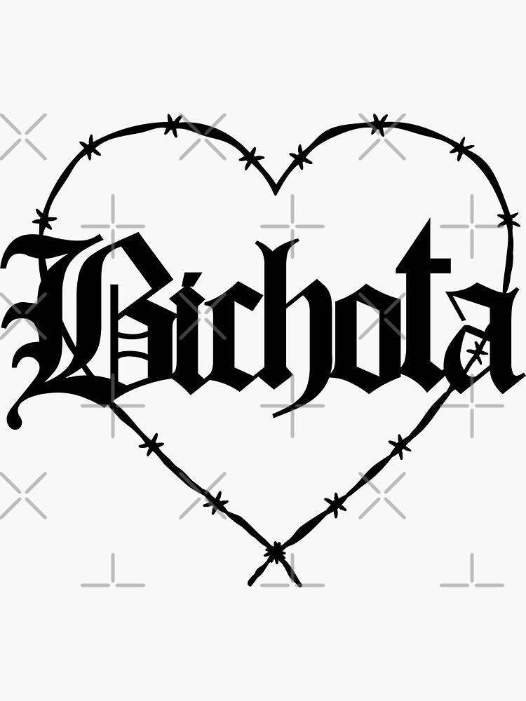 Pegatina «Alambre Corazón Bichota, Diseño Original Cumpleaños Bichota ...