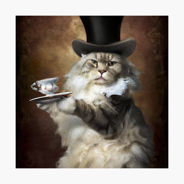 Fancy Cat Meme Sticker Mit "Cat Chef: The Funniest And Most Elegant