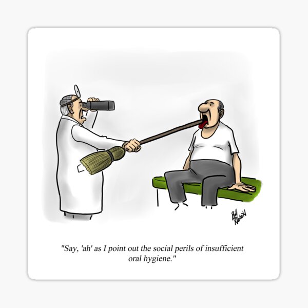 "Funny Percenters Medical Checkup Cartoon" Sticker for Sale by ...