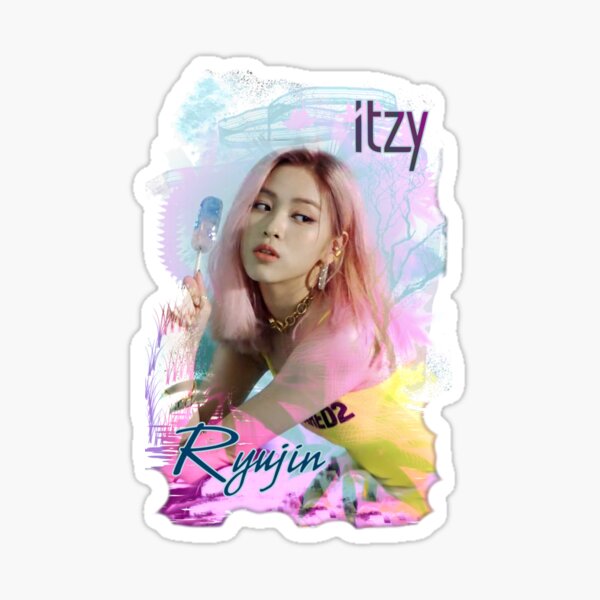 "Ryujin iTZY - Kpop Aqu" Sticker for Sale by zajicekorutz | Redbubble