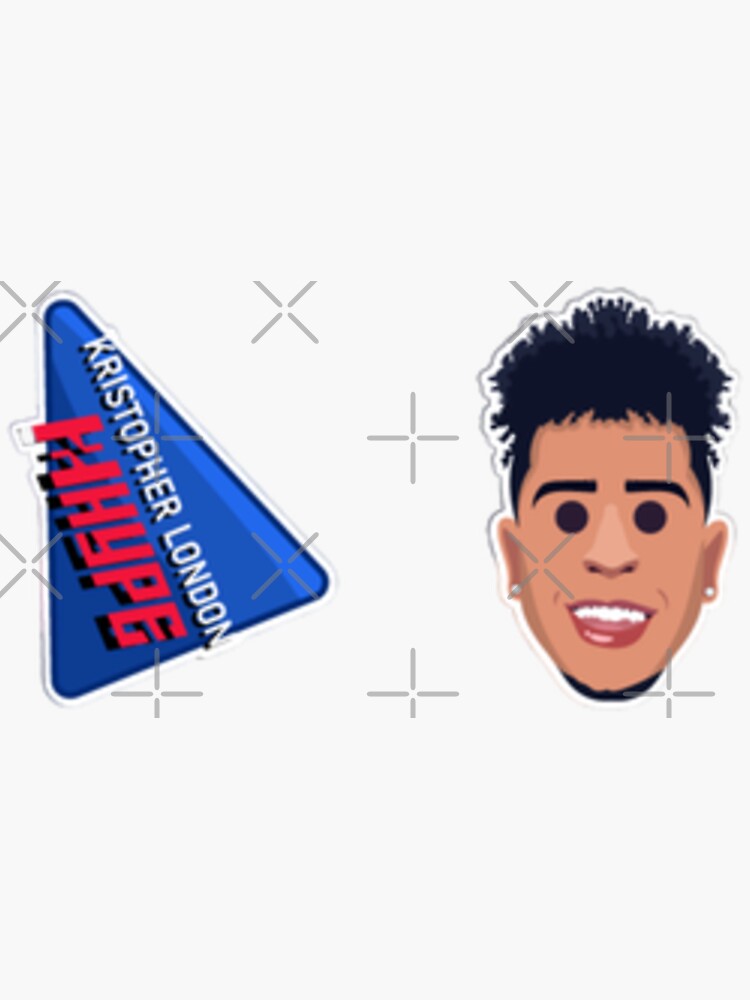 "2 Hype Kristopher London" Sticker for Sale by Mouadboualam | Redbubble