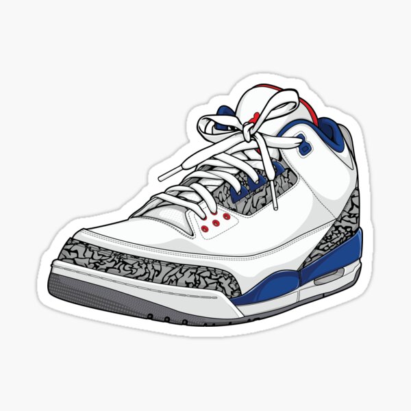 "Threes TRUE BLUE" Sticker for Sale by RSands | Redbubble