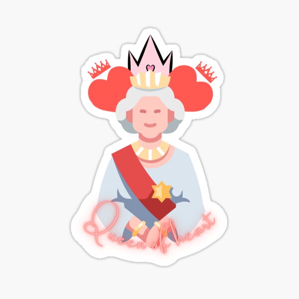 "Queen Elizabeth II happy QOH" Sticker for Sale by HamzaChouqar2 ...