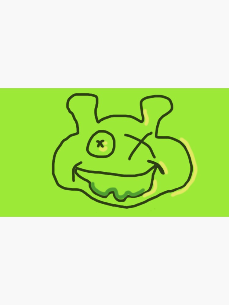 "Shrek alien face" Sticker for Sale by kepac0012 | Redbubble