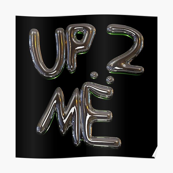 Póster «Texto del logotipo de Up to Më Yeat» de parkvisual | Redbubble