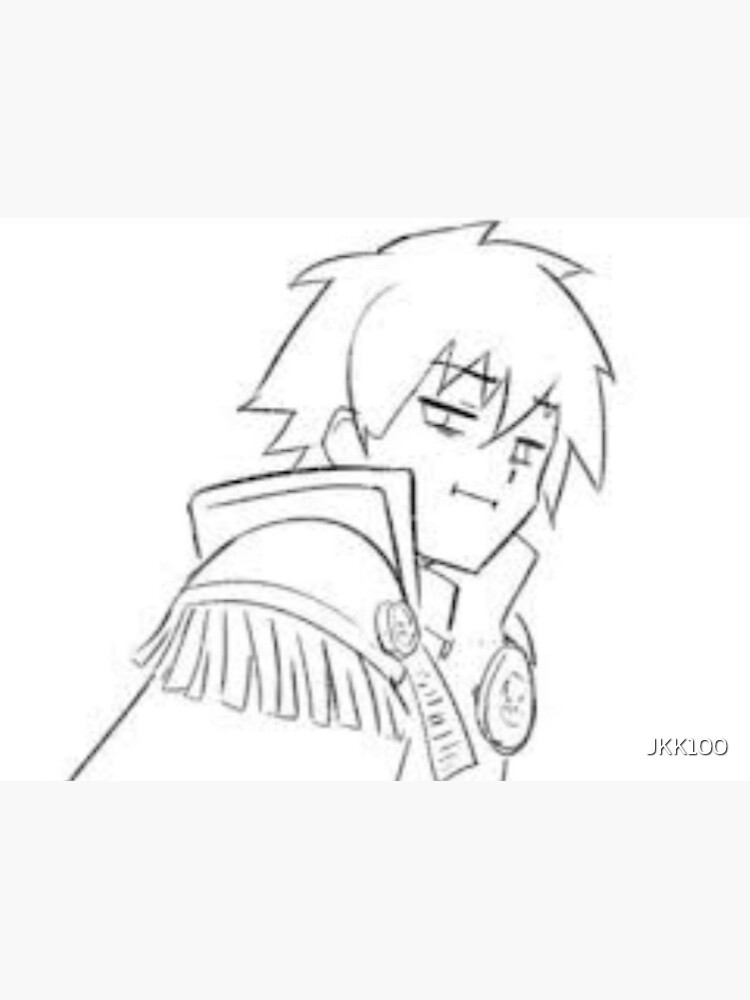 "Tired kazuma in black and white" Sticker for Sale by JKK100 | Redbubble