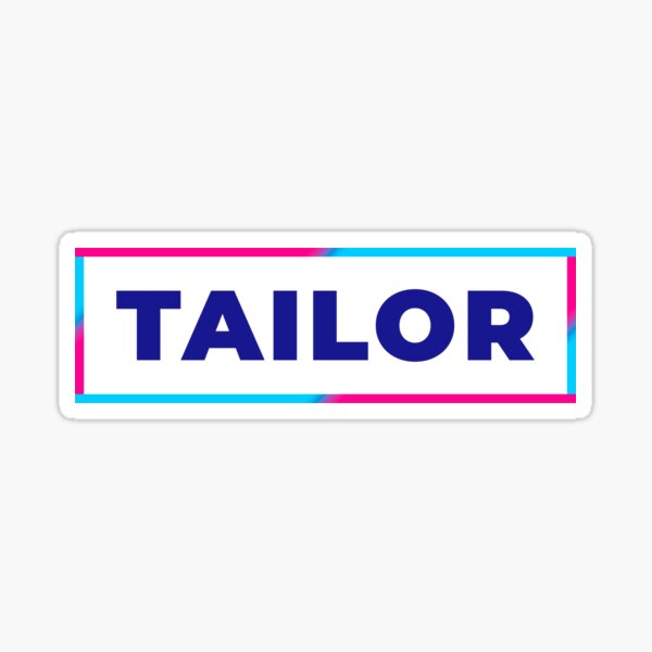 "Tailor retro colorful frame" Sticker for Sale by SVPOD | Redbubble