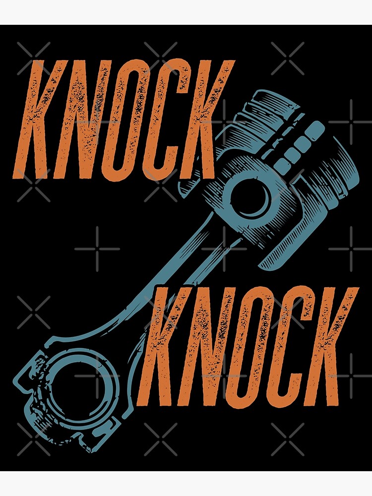 Poster « Blague Piston Knock - jeu de mots mécanique - esprit drôle de ...