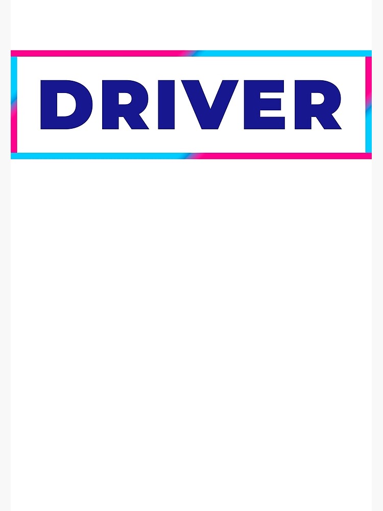 "Driver retro colorful frame" Poster for Sale by SVPOD | Redbubble