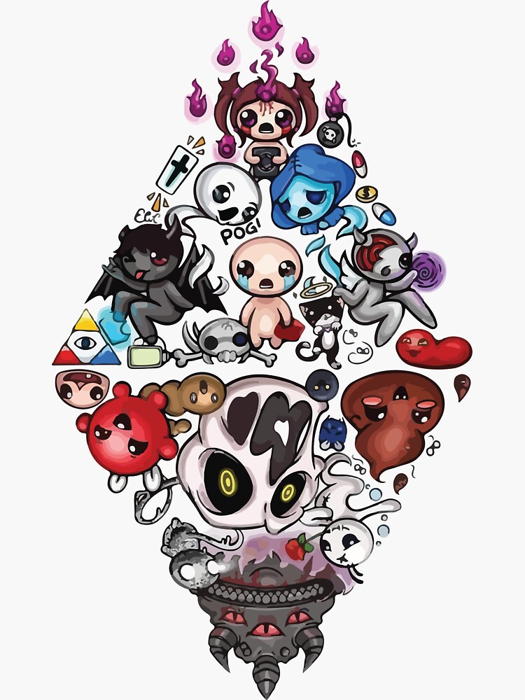 "The Binding Of Isaac" Sticker for Sale by theplasebo | Redbubble