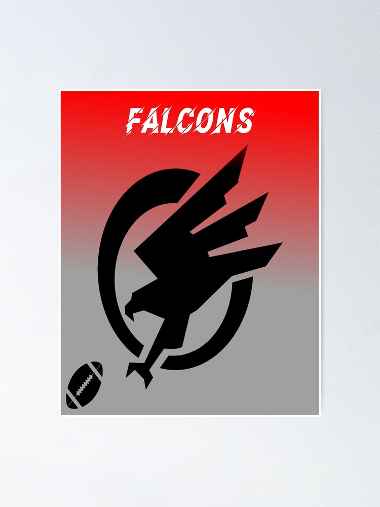 "Silhouette: FALCONS" Poster for Sale by mturns57 | Redbubble