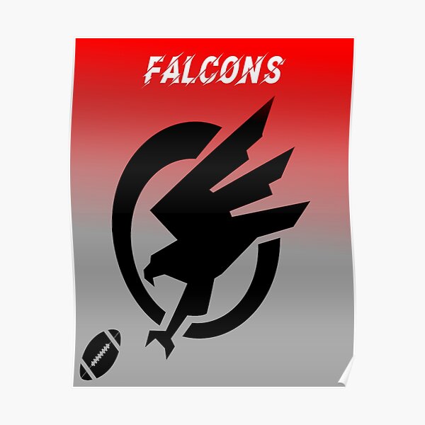 "Silhouette: FALCONS" Poster for Sale by mturns57 | Redbubble