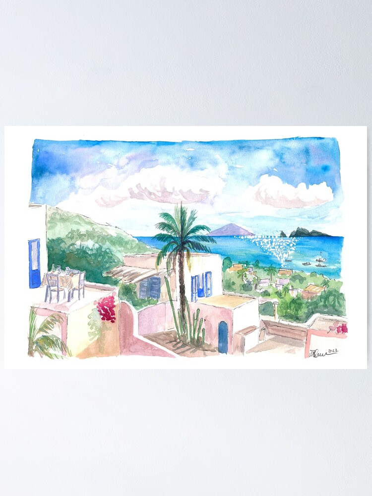 "Panarea Mediterranean View with Stromboli and Aeolian Fantasies ...