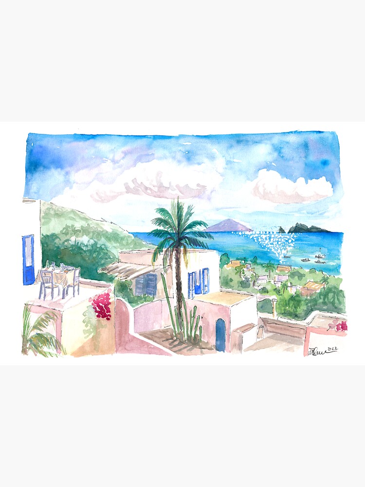 "Panarea Mediterranean View with Stromboli and Aeolian Fantasies ...