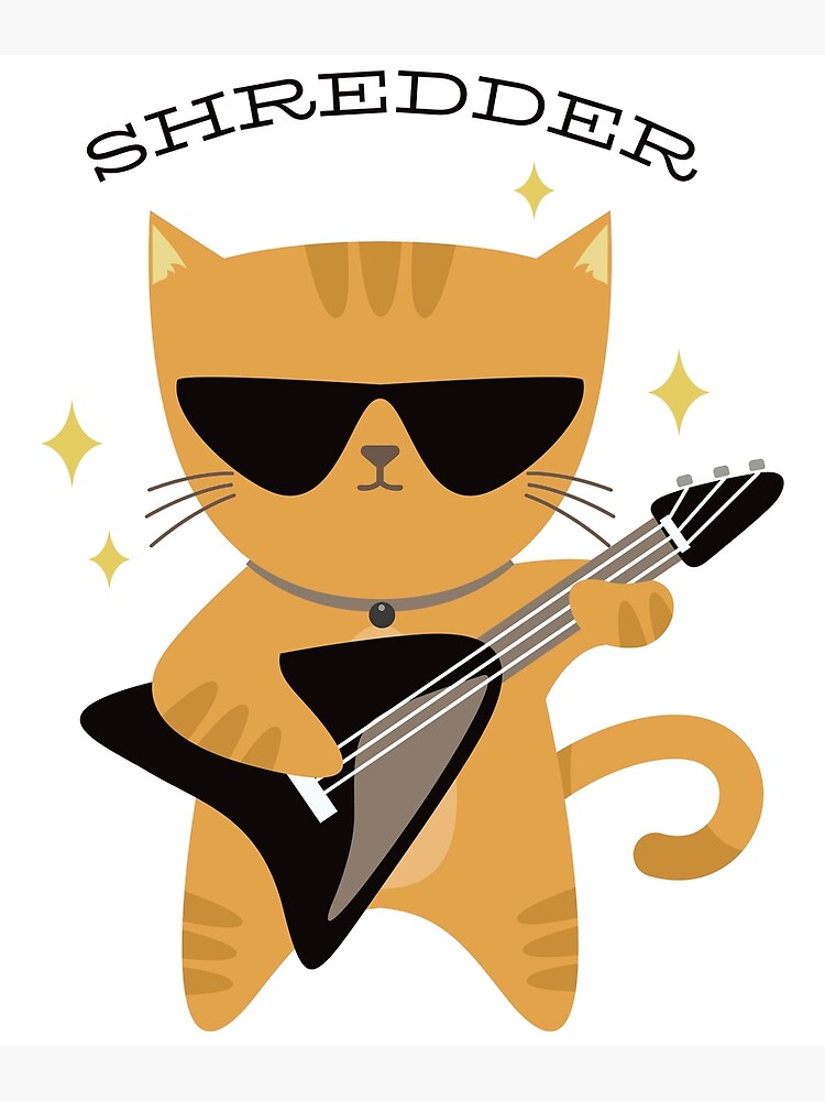 "Shredder the cat" Poster for Sale by Rickido | Redbubble