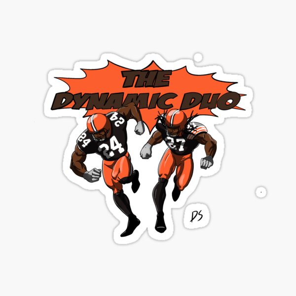 "The Dynamic Duo of Cleveland Football!" Sticker for Sale by D ...