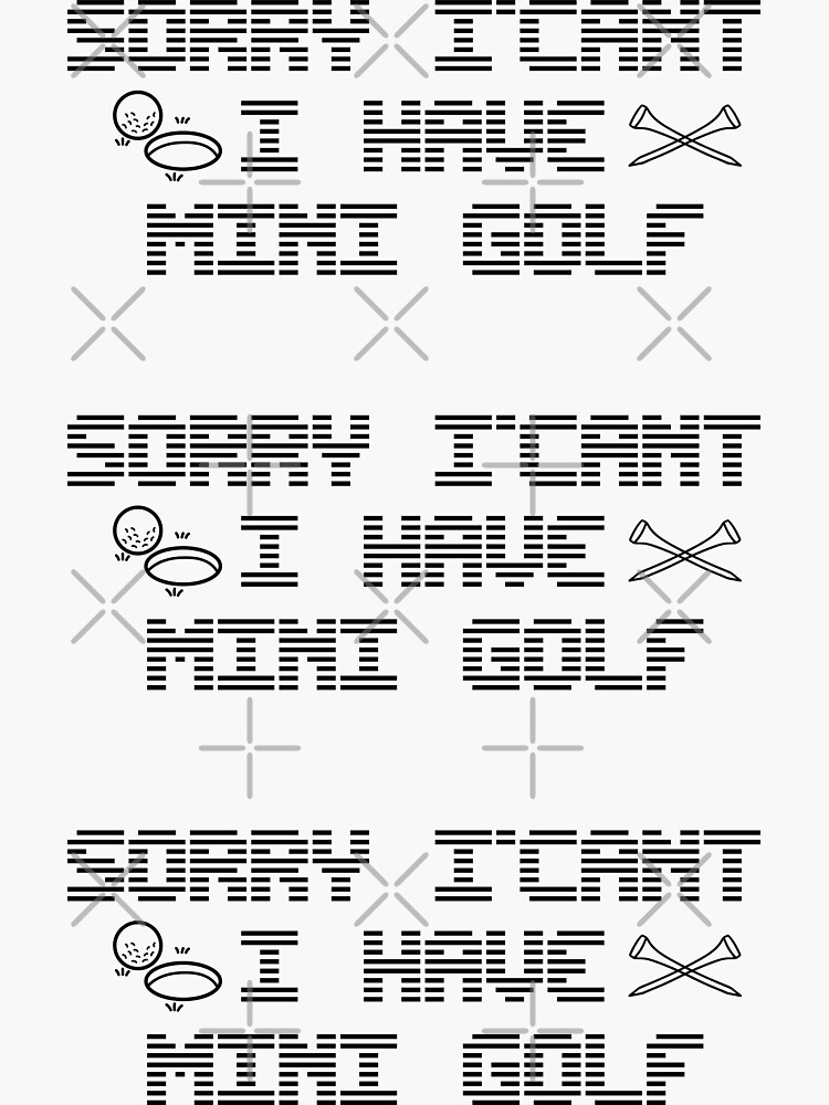"Minuature Golf - Mini Golf " Sticker for Sale by Stickers-Master ...