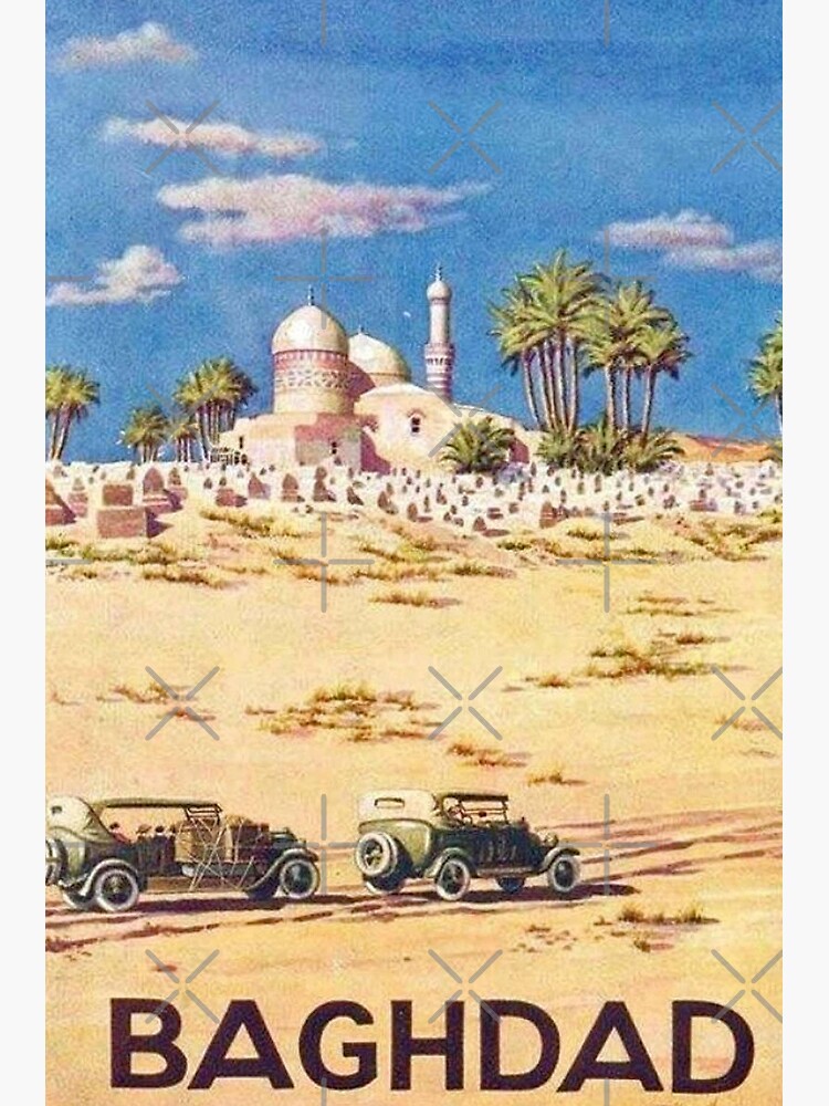 " Baghdad Iraq Vintage Travel Poster | Iraqi Tourism Poster | Old Visit ...