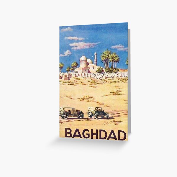 " Baghdad Iraq Vintage Travel Poster | Iraqi Tourism Poster | Old Visit ...