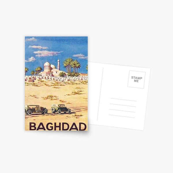 " Baghdad Iraq Vintage Travel Poster | Iraqi Tourism Poster | Old Visit ...