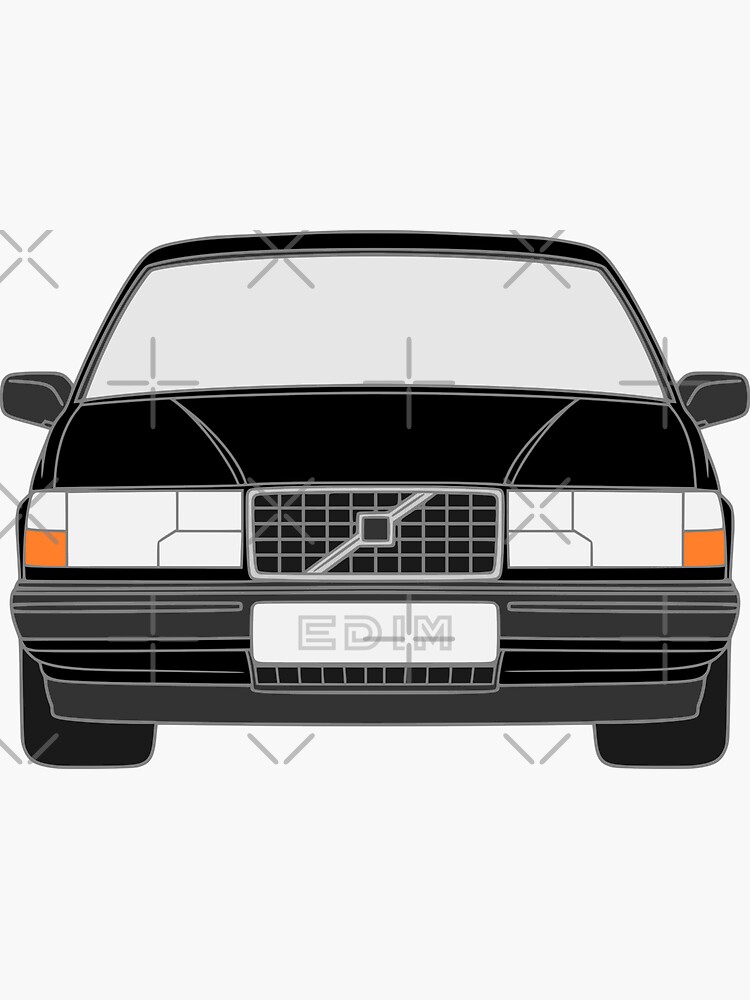 "Volvo 940 Turbo eggcrate black color best t-shirt design swedishmetal ...