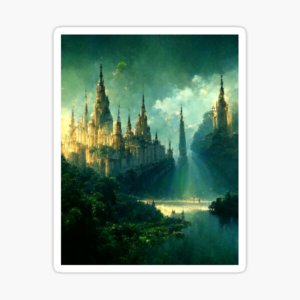 "Lost Emerald Kingdoms" Sticker for Sale by TheHouseMaster | Redbubble