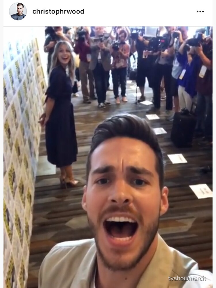 "Chris' insta video" Sticker for Sale by tvshowmerch | Redbubble