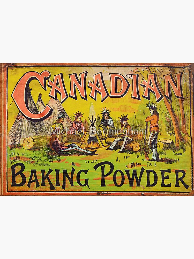 "Canadian Baking Powder Vintage Advertising" Sticker for Sale by Shifty ...