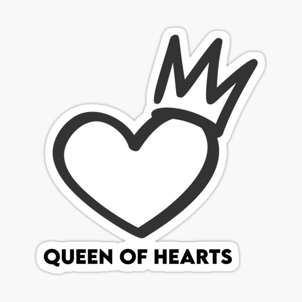 "qoh queen of heart" Sticker for Sale by youngle | Redbubble