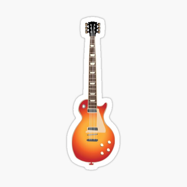 "Electric Guitar LP style ‘59 Burst " Sticker for Sale by DrawForth2020 ...