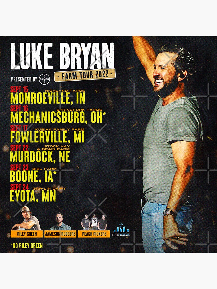 "luke farm tour 2022 masept" Sticker for Sale by yenaXa21 | Redbubble