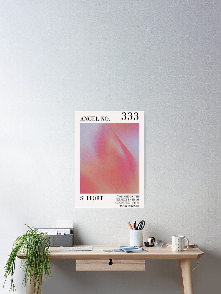 "angel number 333 poster" Poster for Sale by indieprintss | Redbubble