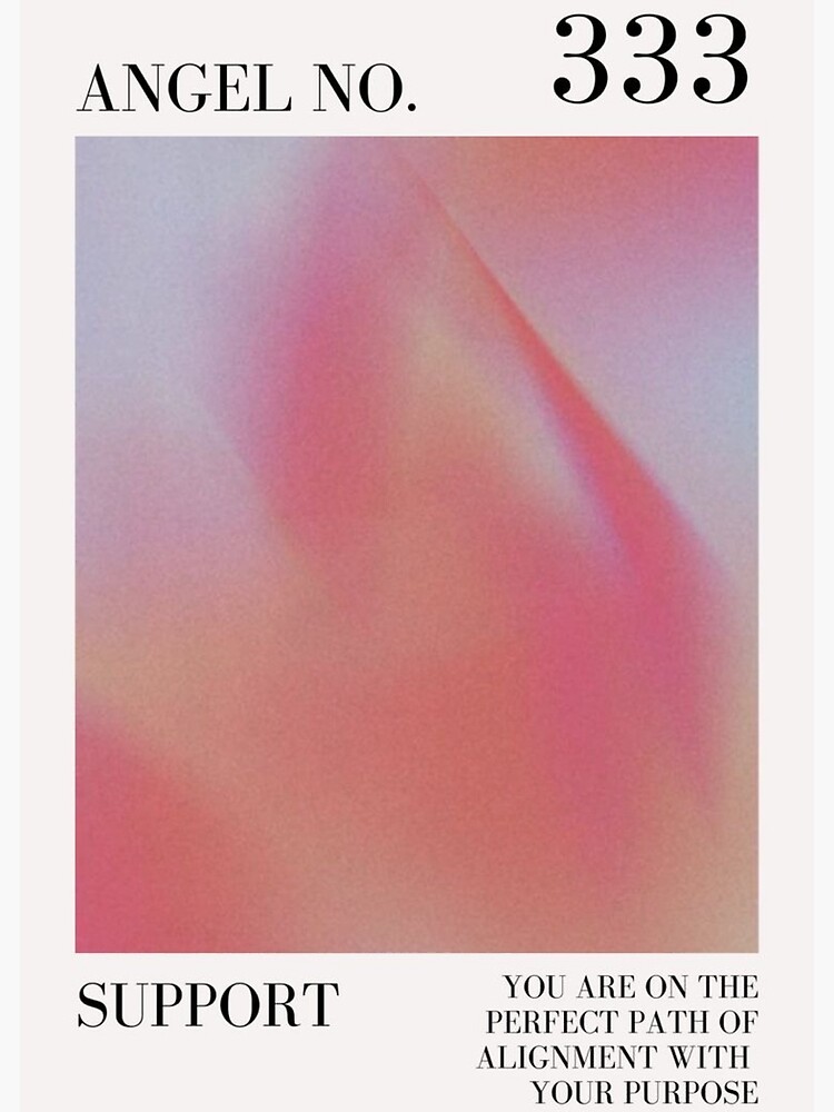 "angel number 333 poster" Poster for Sale by indieprintss | Redbubble